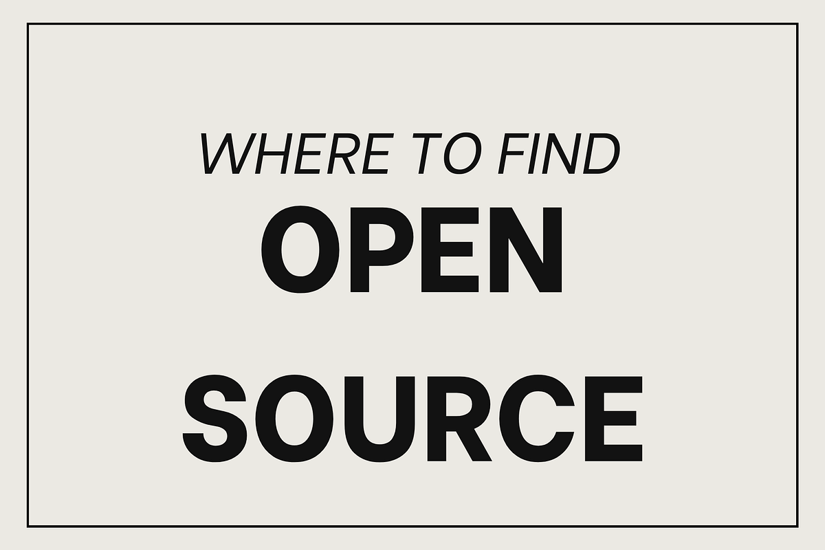 Where To Find Open Source Contributions Andand Some Open Source Resources — Software Engineers By