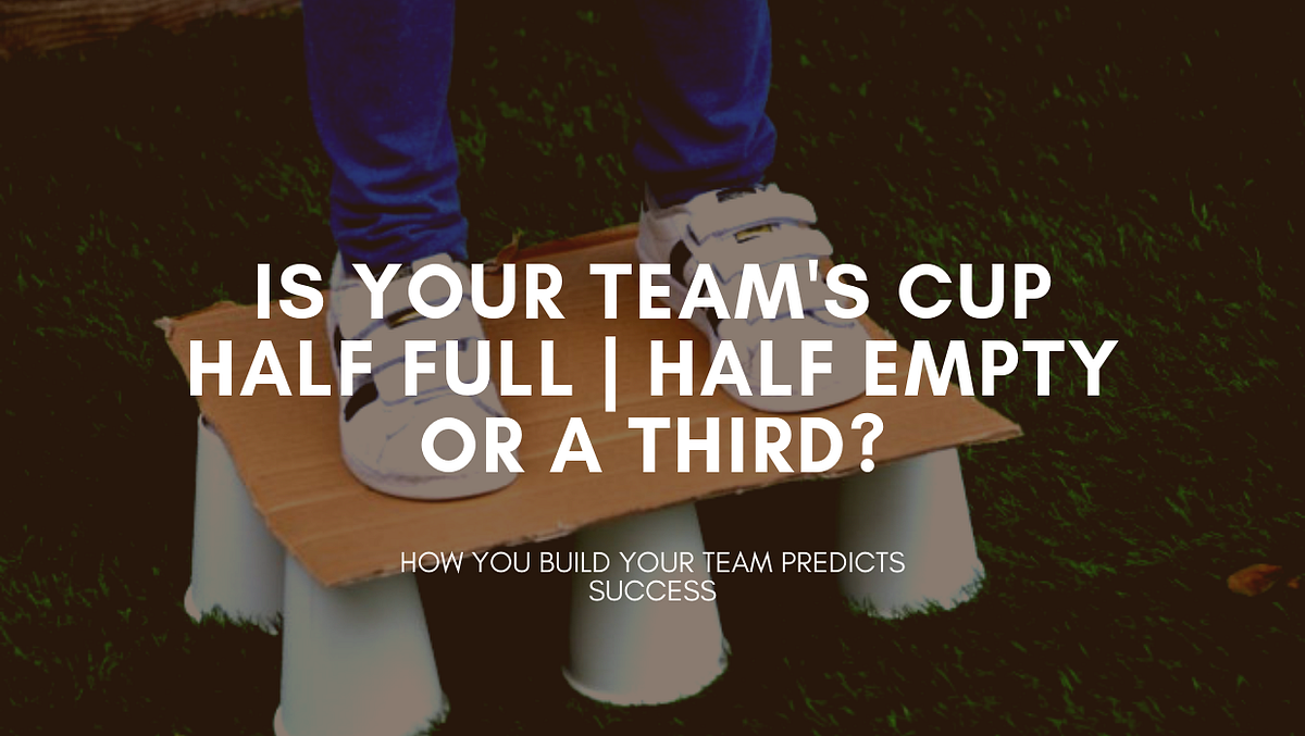 Is your team focused on the cup — half full or half empty? | by James ...