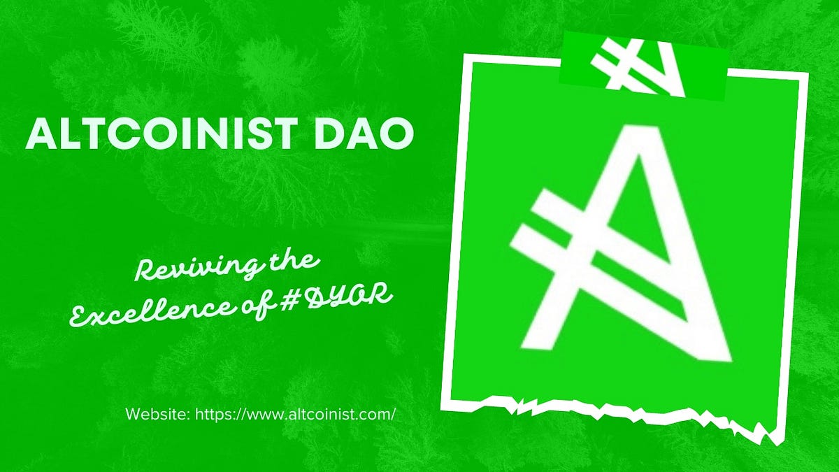The Benefits of Altcoinist DAO | by Elisaios Elisha | Medium The Benefits of Altcoinist DAO | by Elisaios Elisha | Medium
