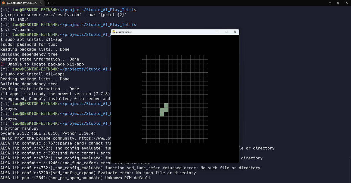 Run PyGame through WSL2 in 3 Steps | by Mike | Medium
