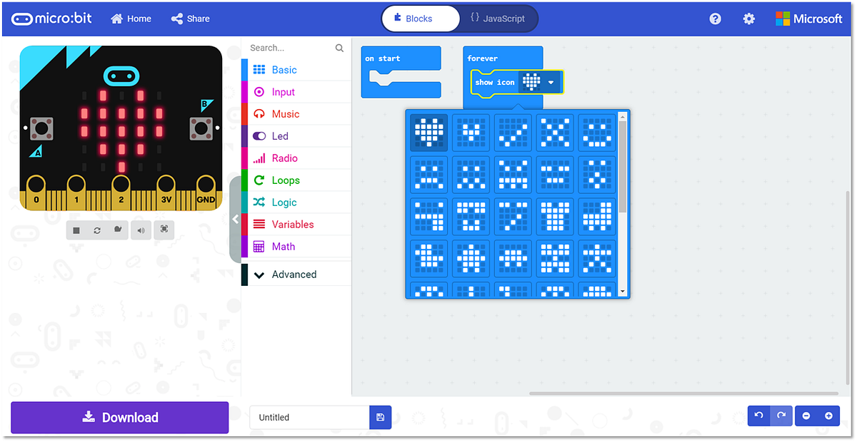 Let’s learn Microbit! (3-Show numbers, icons, and texts) | by Richard Lo | R Learning Journey ...