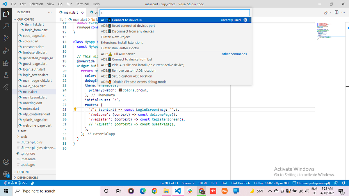 Real device wireless emulator | flutter VSCode | by Nayra Hashem | Medium