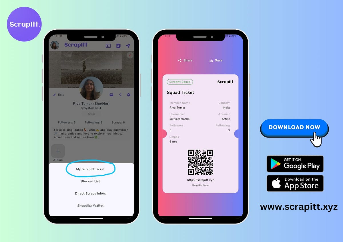 Scrapitt Squad Ticket: Redefining Connections with Effortless QR Code ...