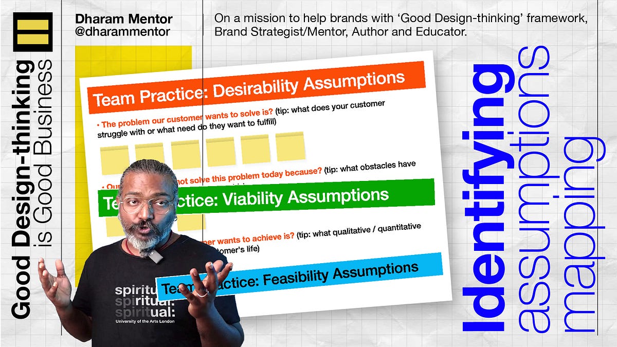MBA Design thinking Sessions: Assumptions mapping in Design thinking ...