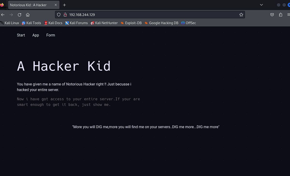 Vulnhub: Hackerkid. Today we will get our hands on the… | by Kevin Pereira | Medium