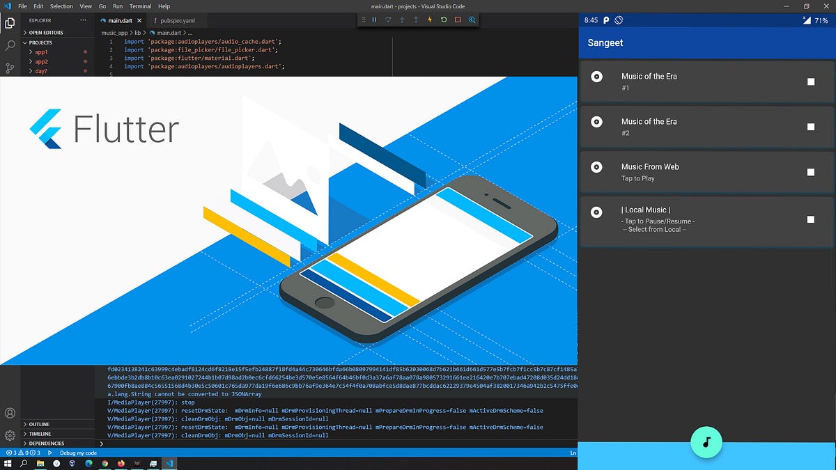 A Basic Music App using Flutter | Local & Network Playing | by Akash ...