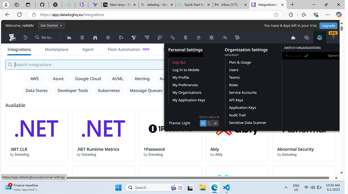How to integrate confluent cloud with Datadog using Terraform | by K Rohith | Medium