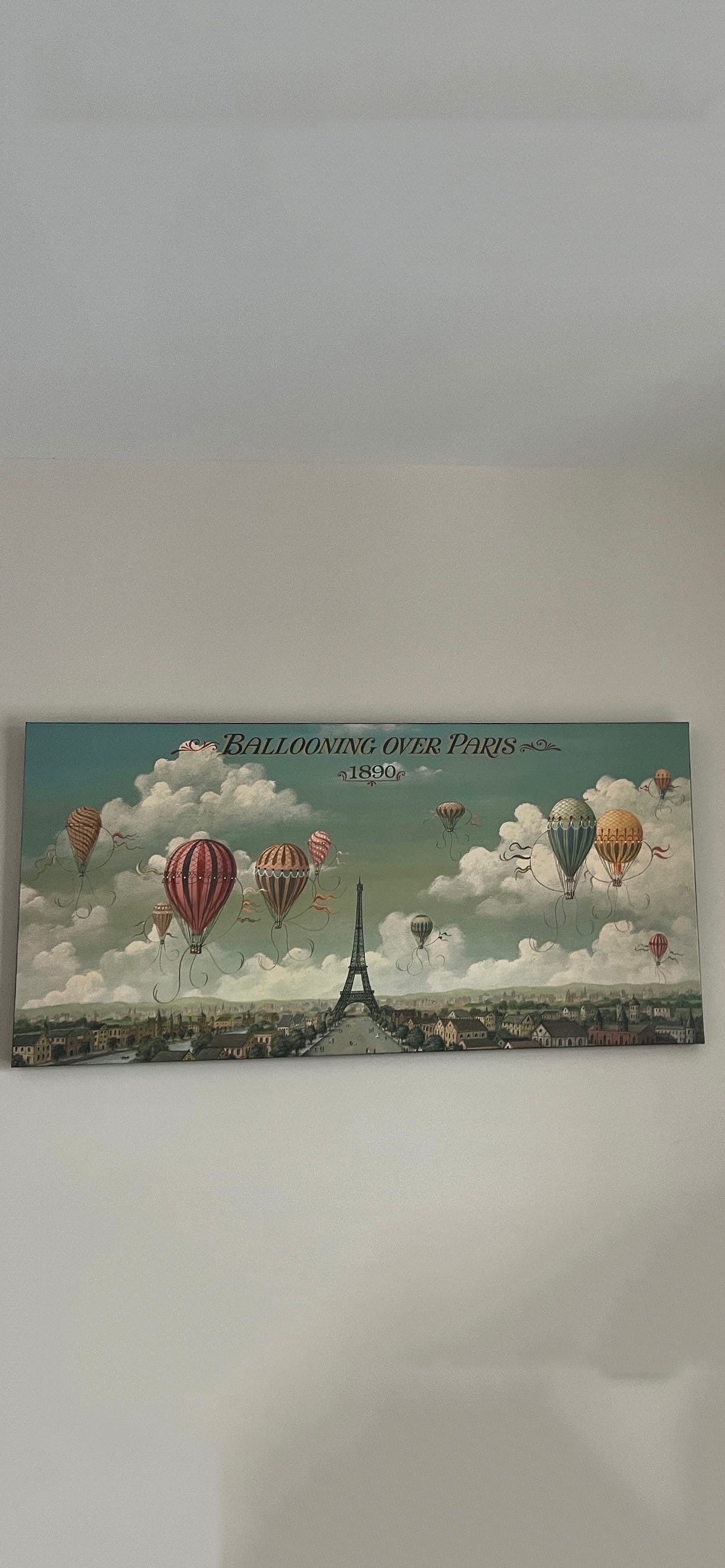 Ballooning Over Paris — 1890 - ILLUMINATION - Medium