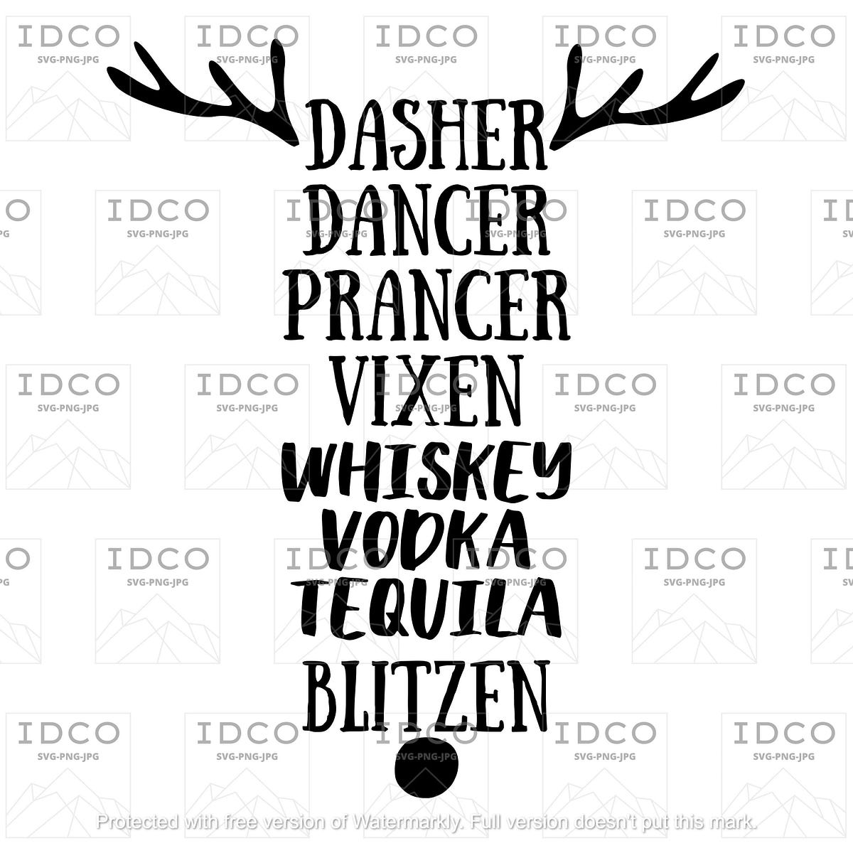 Reindeer Alcohol — SVG/PNG/JPG File | by Iva Corbin | Jul, 2024 | Medium