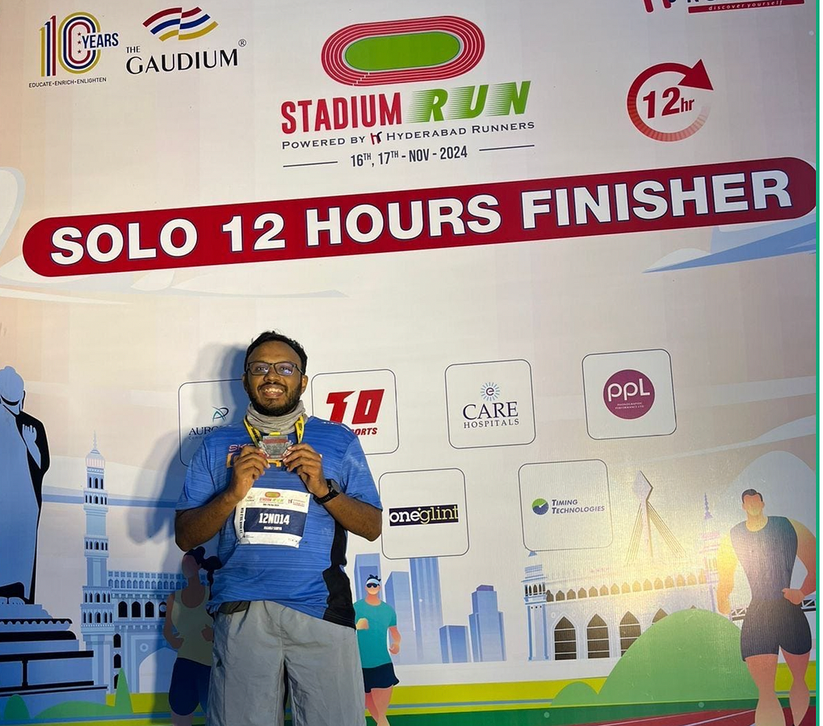 How I ran — 12 hours on a 400 meters track (Hyderabad Stadium Run 2024 ...