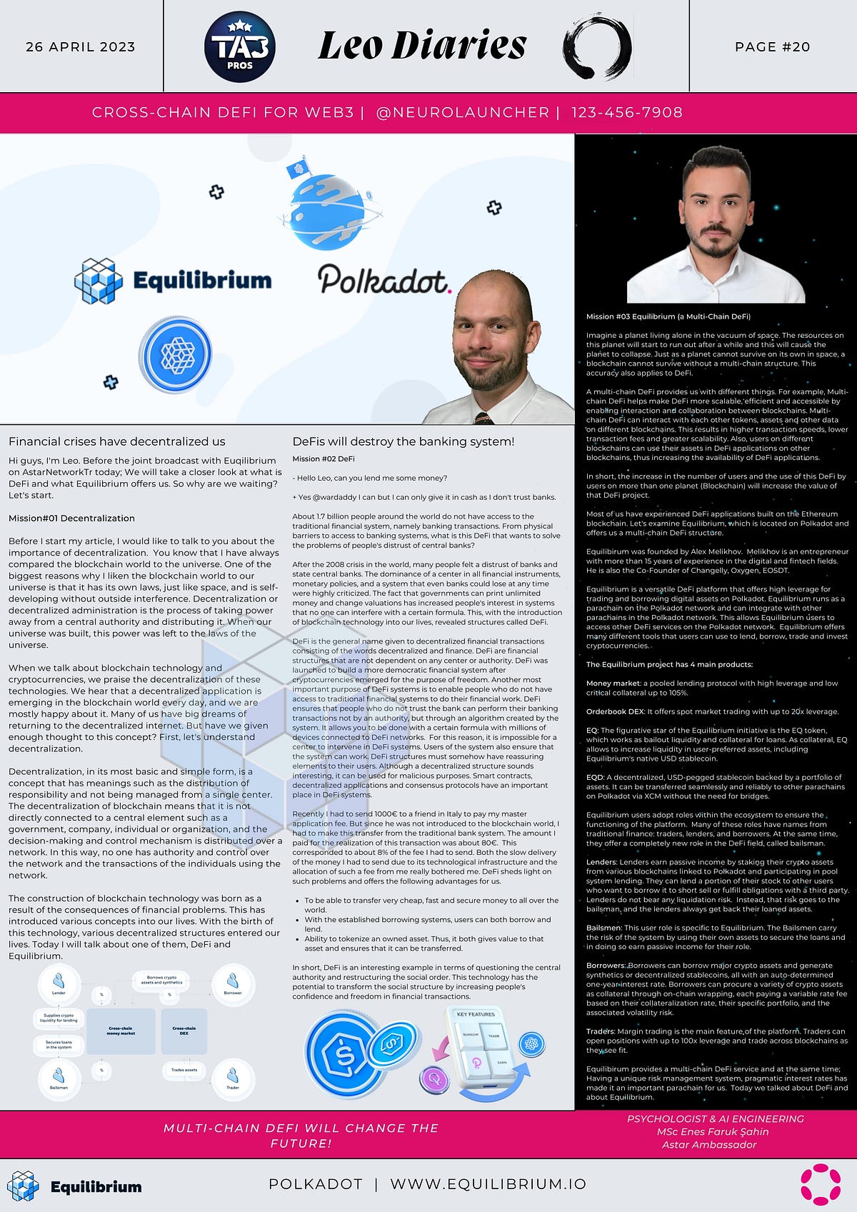 A multi-chain DeFi holding: Equilibrium | by neurolauncher | The Astar ...