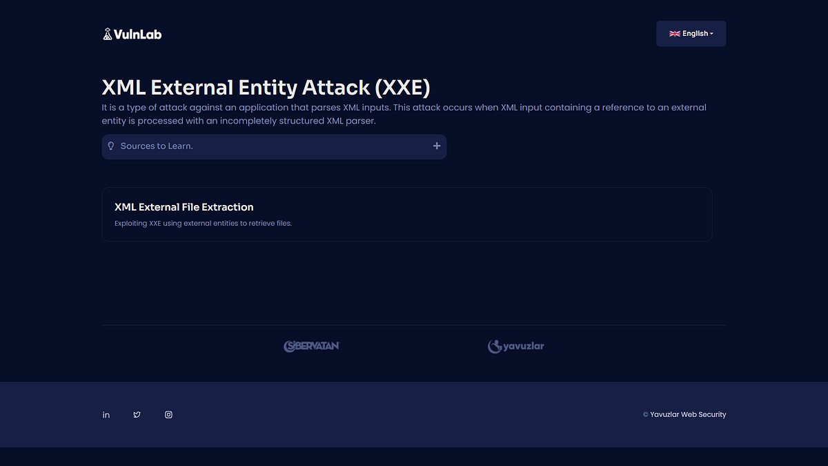 [Training Labs] VulnLab — XML External Entity Attack (XXE) | by war machine | Medium