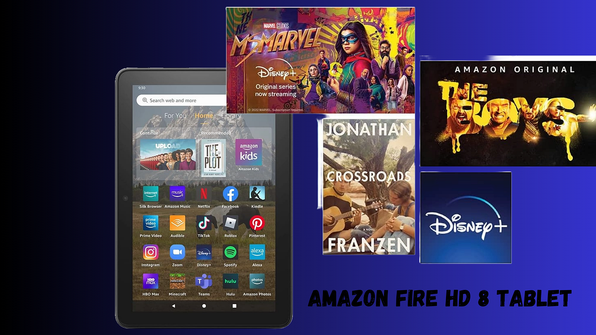 Amazon Fire HD 8 tablet, 8” HD Display, 32 GB, 30% faster processor, designed for portable ...