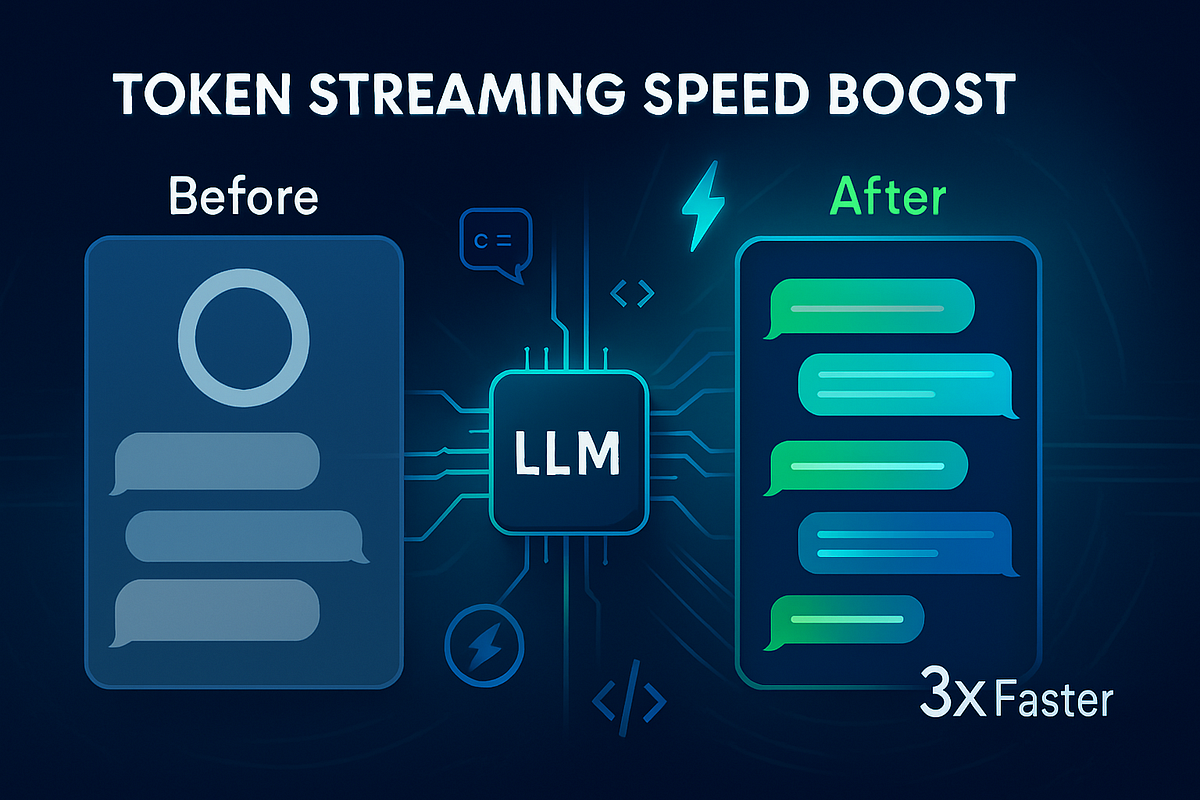 Streaming Tokens, Triple Speed. How token-by-token generation slashed… | by Hash Block | Aug ...
