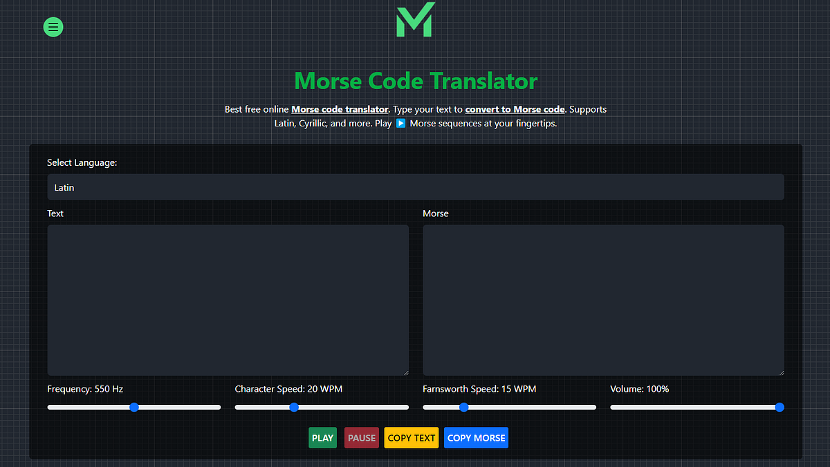 Morse Code Translator: A Handy Tool for Decoding and Learning Morse ...