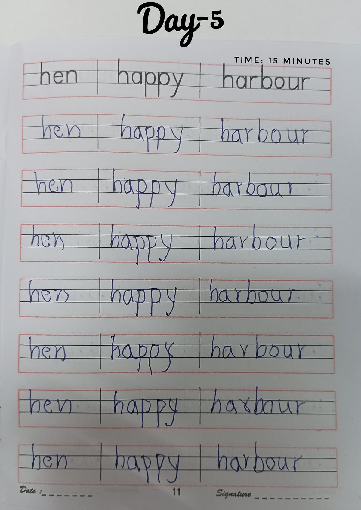 Day 5: Handwriting Progress - LEELA KRISHNA - Medium