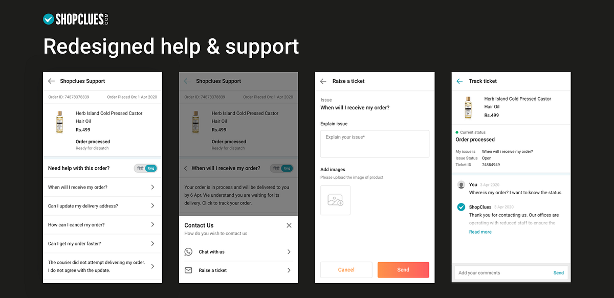 UX case study: Shopclues redesigned help center resulting in a 40% ...