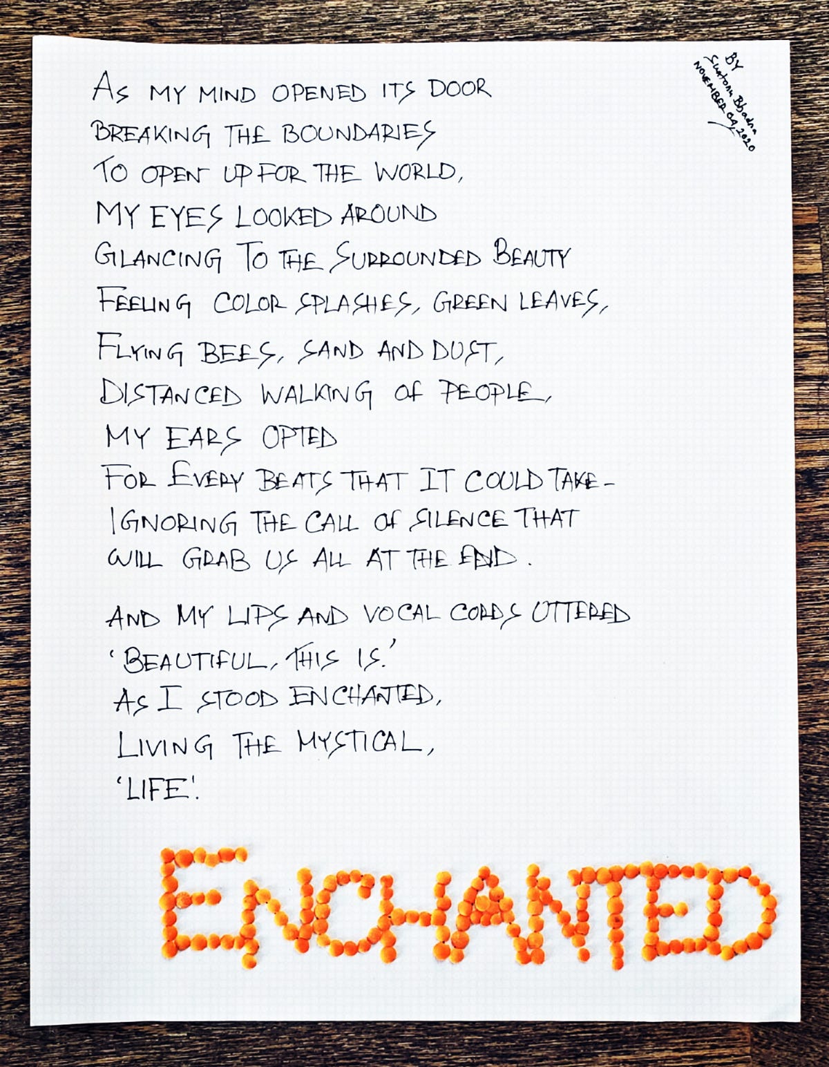 Enchanted - Paper Poetry - Medium