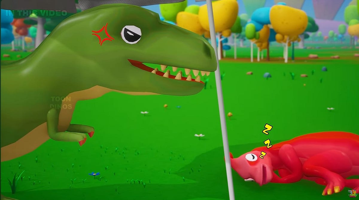 T Rex Action Packed Adventure | Jurassic Comedy Cartoons | Toon Dinos ...
