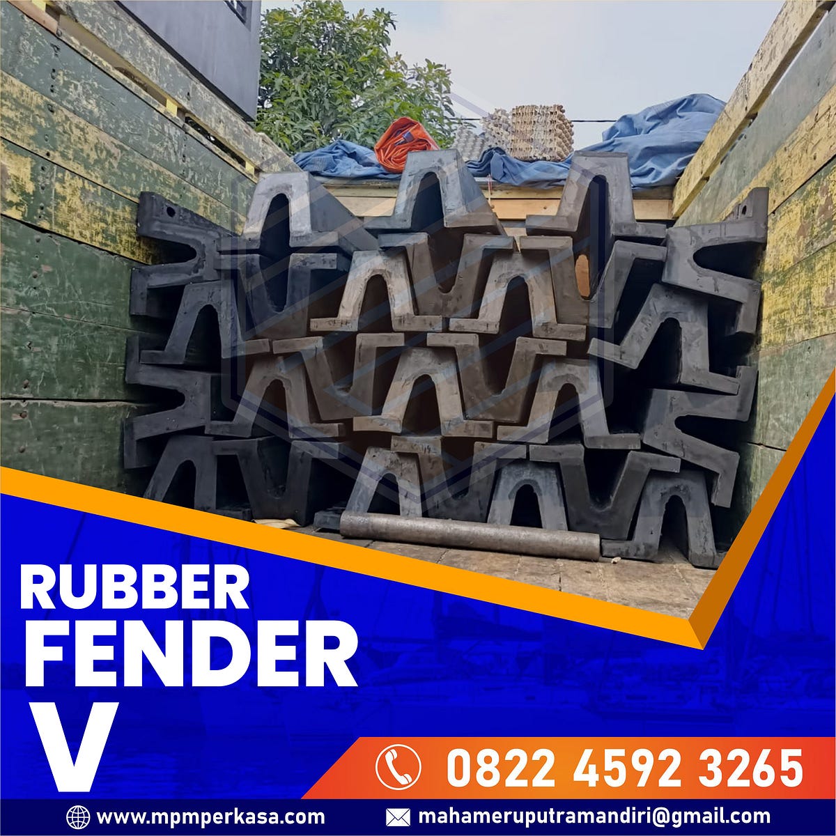 Rubber Fender Type V Dermaga Pelabuhan Kapal di Indonesia Termurah dan ...
