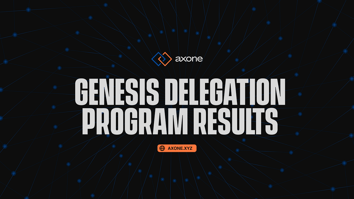 Announcing Genesis Delegation Program Results | by Axone Team | Axone Blog