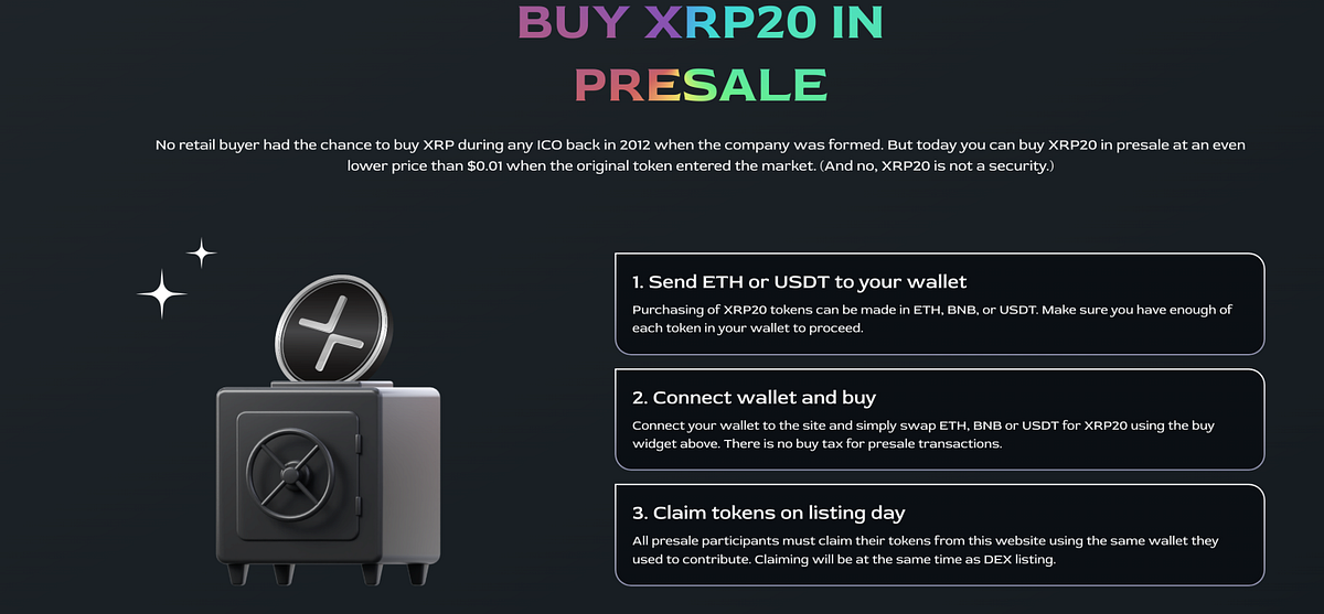 The potential 10x increase in value of XRP20 Coin is predicted for its August 22 DEX listing ...