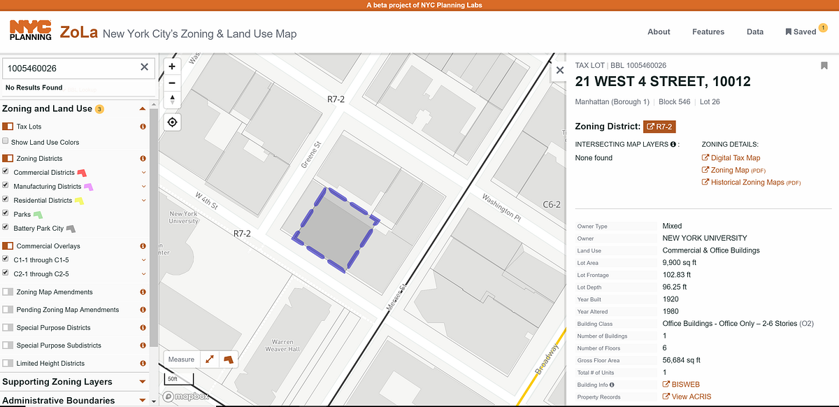 Demystifying Land Use in NYC. New York City’s new ZoLa: Tools and… | by ...