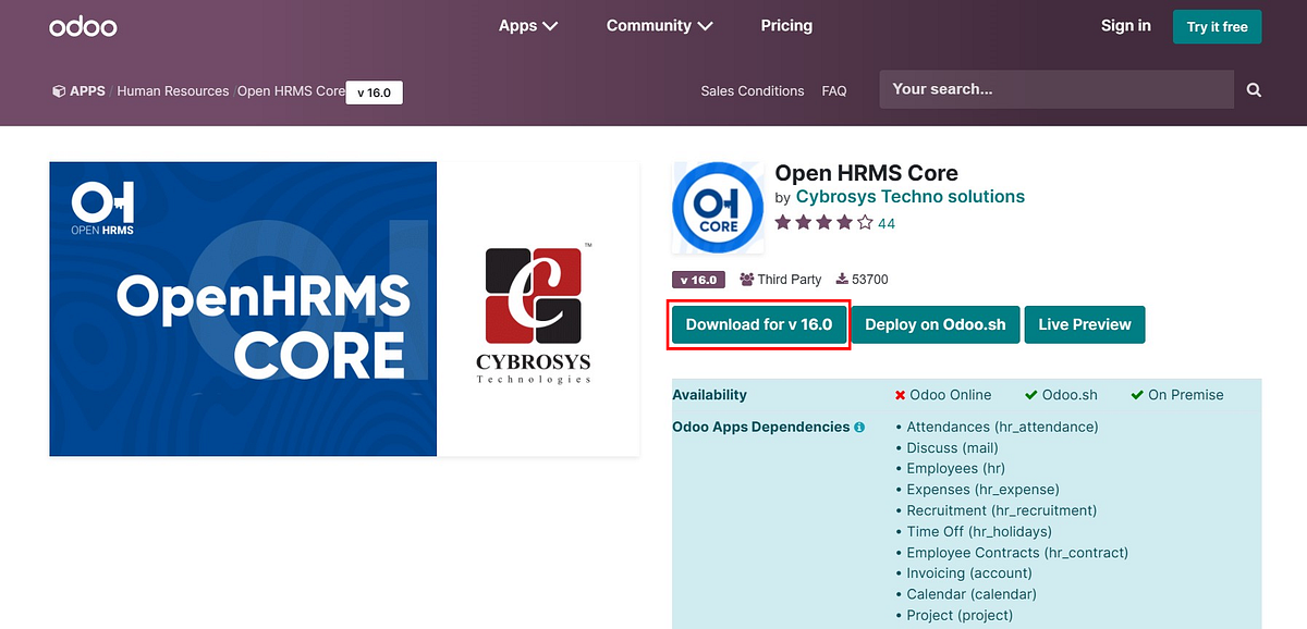 Tutorial Instalasi Modul Extra Open HRMS Core pada Odoo 16 | by Munifah Nurfadhilah | Medium