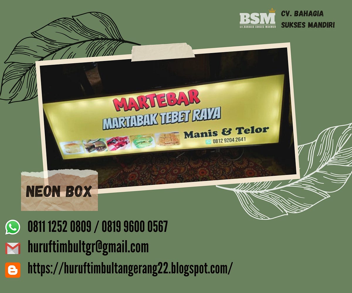 NEON BOX JAKARTA. Jasa pembuatan neon box merupakan jasa… | by huruf ...