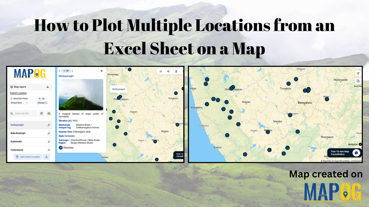 How to Plot Multiple Locations from an Excel Sheet on a Map | by Devika ...