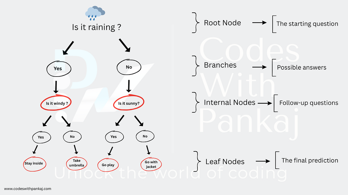 A Beginner’s Guide to Decision Trees in Machine Learning | by Codes With Pankaj | Medium