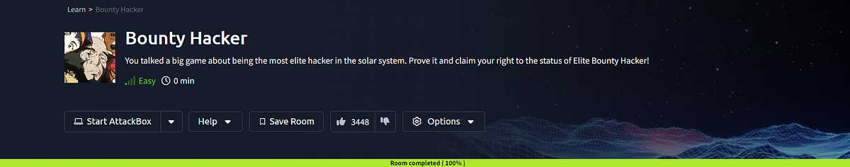 TryHackMe — Bounty Hacker CTF Walkthrough | by Raja Shiva Ram | Medium