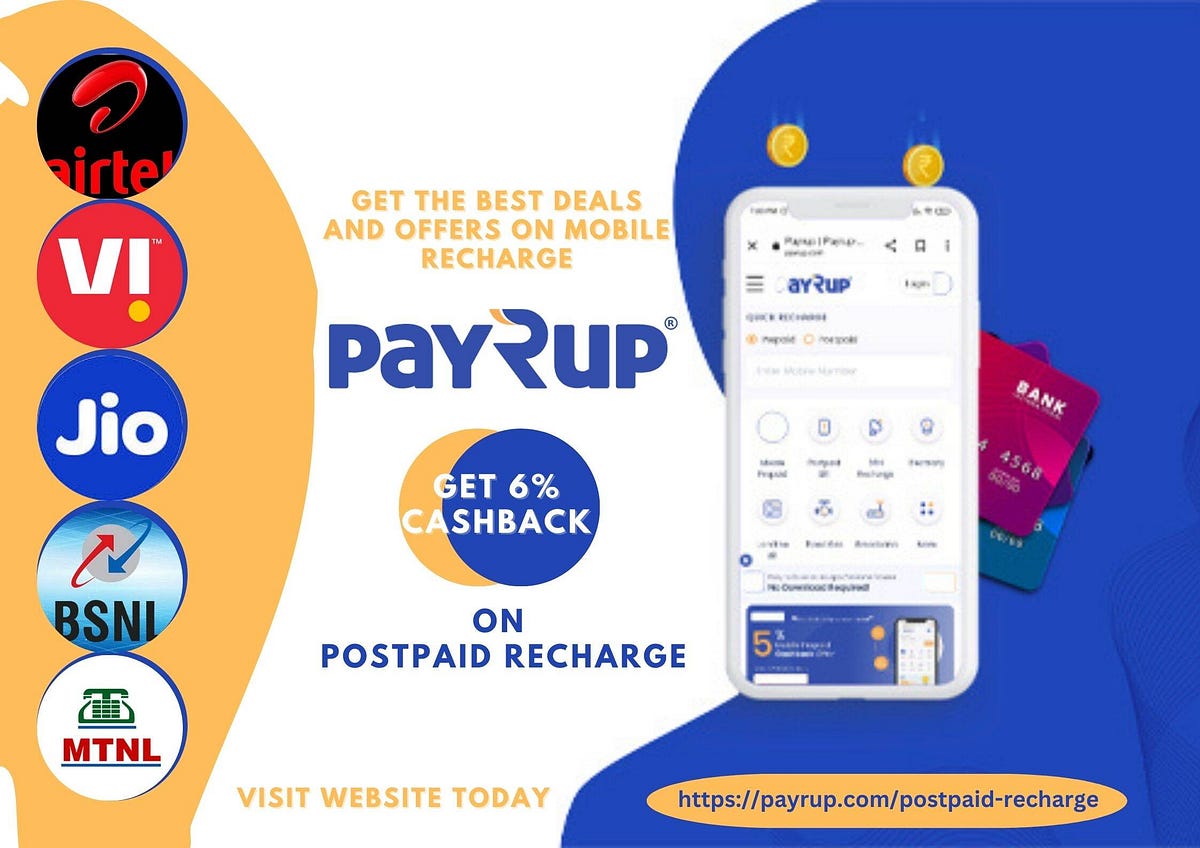 Online Pay Your Mobile Postpaid Bill With Ease Using Payrup - Your ...