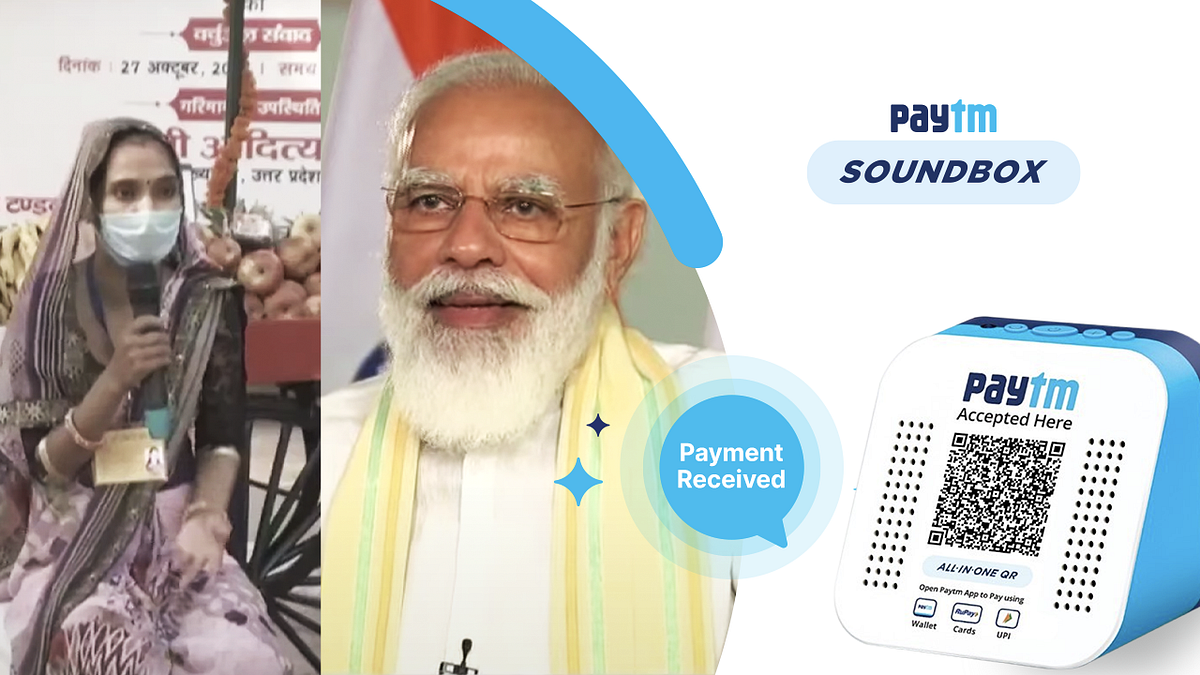 Agra’s Preeti explains the benefits of using Paytm Soundbox to PM Modi ...