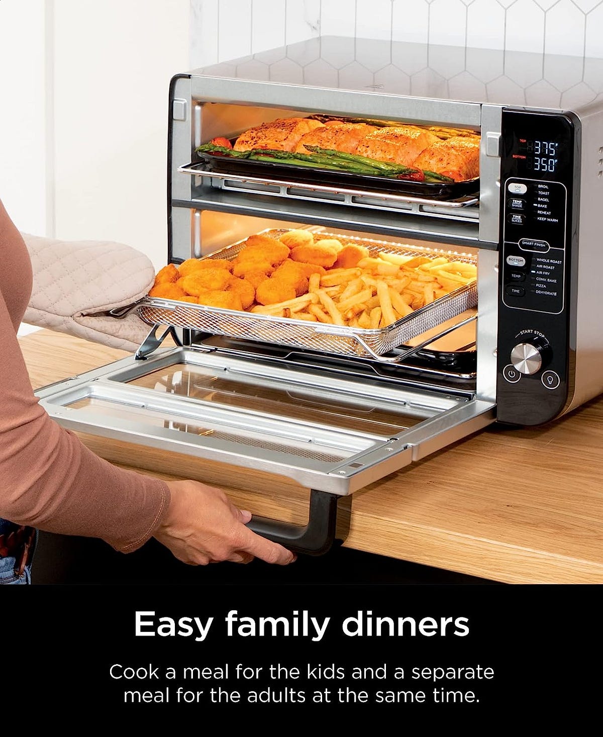 Best Toaster Oven of 2023: The Ninja DCT401 12-in-1 Double Oven ...