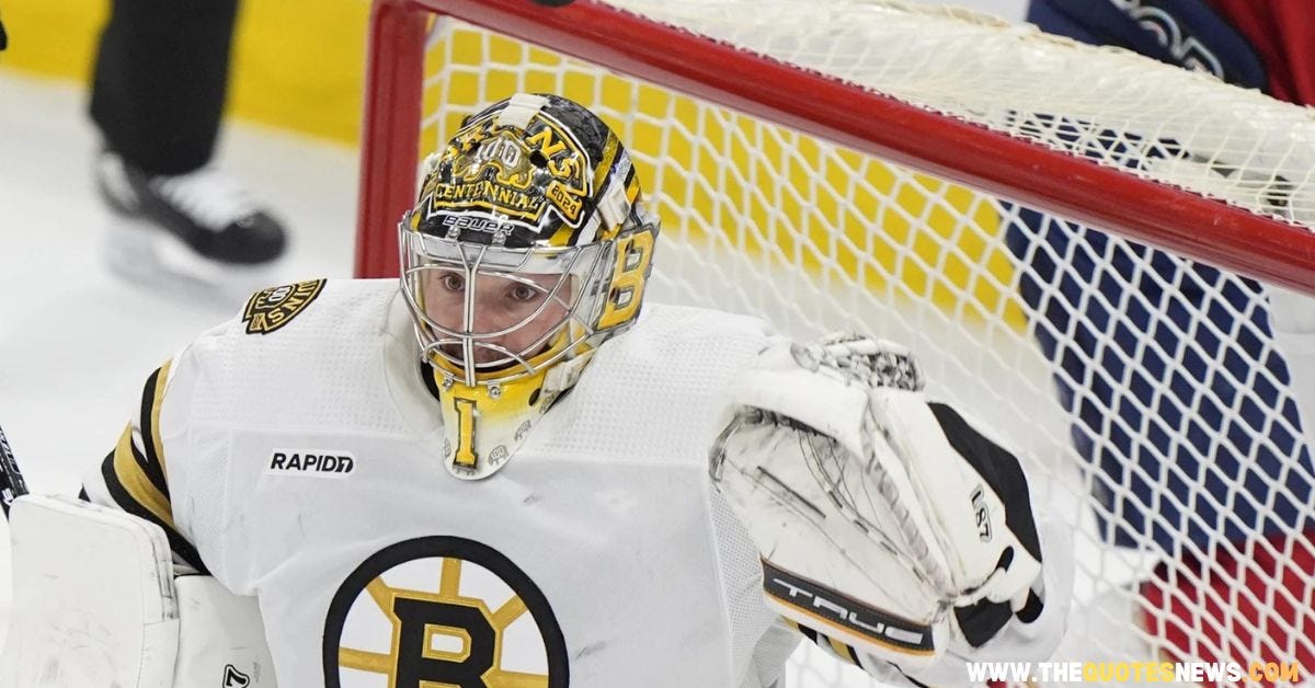 Swayman stops 38 shots, Bruins roll past Panthers 5–1 for 1–0 series ...