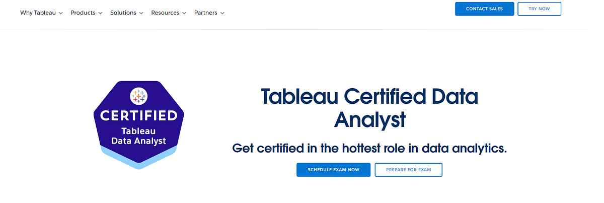 I passed the Tableau Certified Data Analyst exam | by Prajwal Sai | Medium