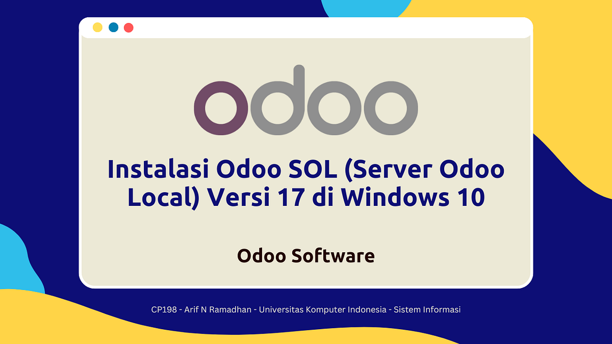 Odoo Software — Instalasi Odoo SOL (Server Odoo Local) versi 17 [SIB X PT Ctech ERP Indonesia ...