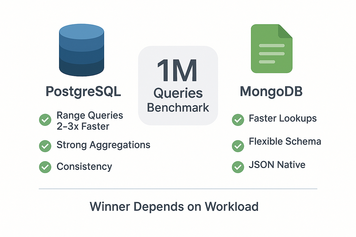 PostgreSQL vs MongoDB: We Ran 1 Million Queries — The Winner | by Toyez ...