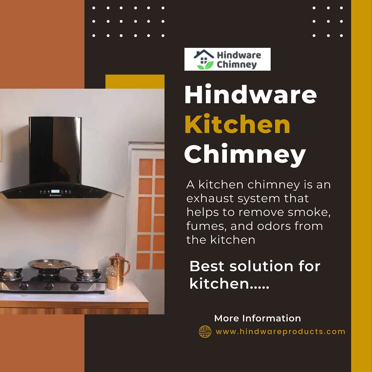 kitchHindware Kitchen Chimney with Elegant Look for Your Modern Home ...