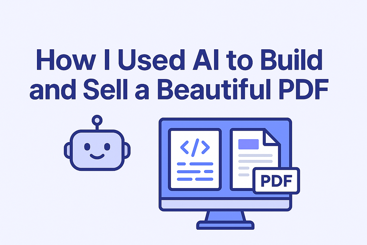 How I Used AI to Build and Sell a Beautiful PDF — Without Design Skills ...
