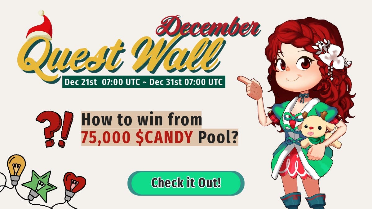 ISKRA Quest Wall — December. Chance to win from 75,000 $CANDY pool | by ...