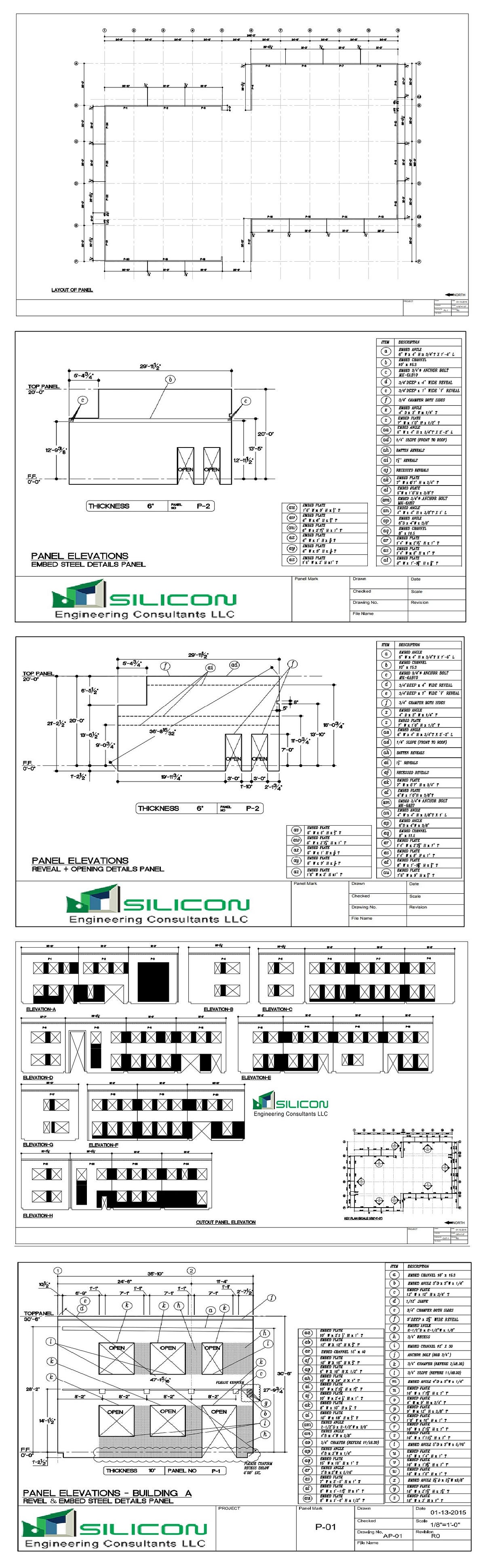 Precast Panel Fabrication Detailing Drawings Services Kansas City | by ...