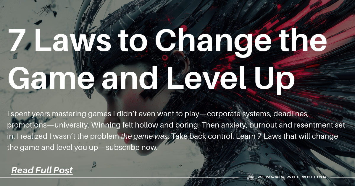 7 Laws to Change the Game and Level Up | by Lawrence Montoya | Jan ...