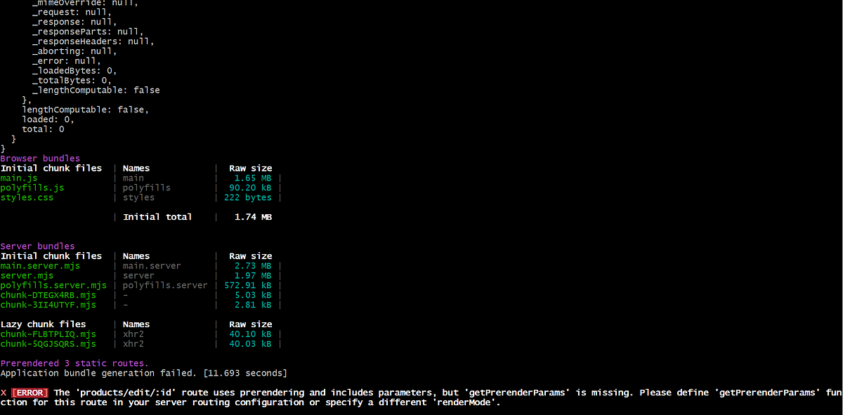 Angular SSR : ‘getPrerenderParams’ is missing ERROR | by Piyali Das ...