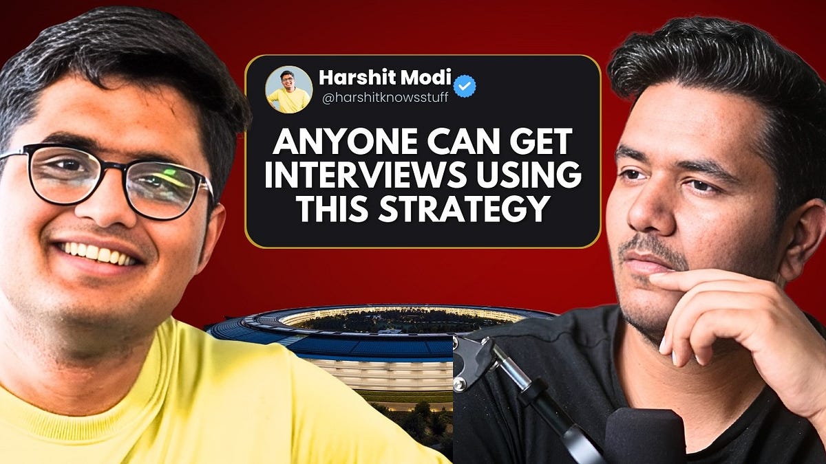 How Harshit Landed 30+ Interviews in a Tough Market Using a Smart ...