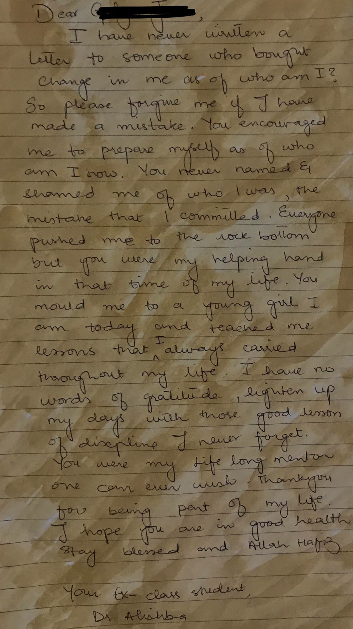 A Gift Overdue. I have never written letter like this… | by Alishba ...