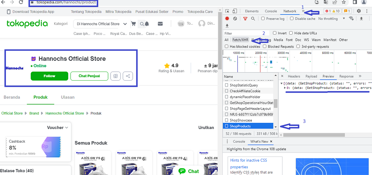 Scrape tokopedia dengan API ShopProduct | by Ajeng Rahmaningsih | Medium