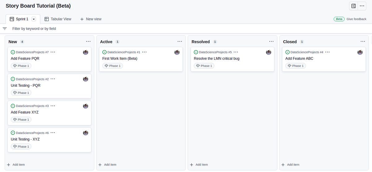 Hands-On Tutorial to Create & Manage an Azure DevOps style Story Board ...