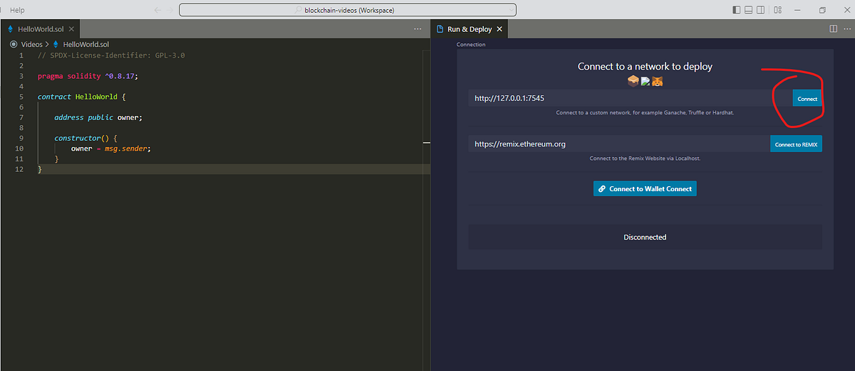 Compile and Deploy Solidity Smart contracts inside VSCode. Connect using Ganache Part — 1 | by ...